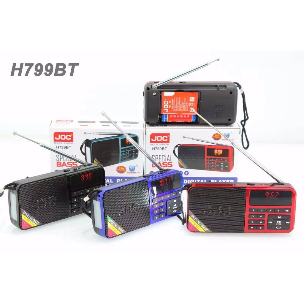 Jual Speaker JOC-011 / JOC H-798BT Music Player FM Radio / Radio Kecil ...