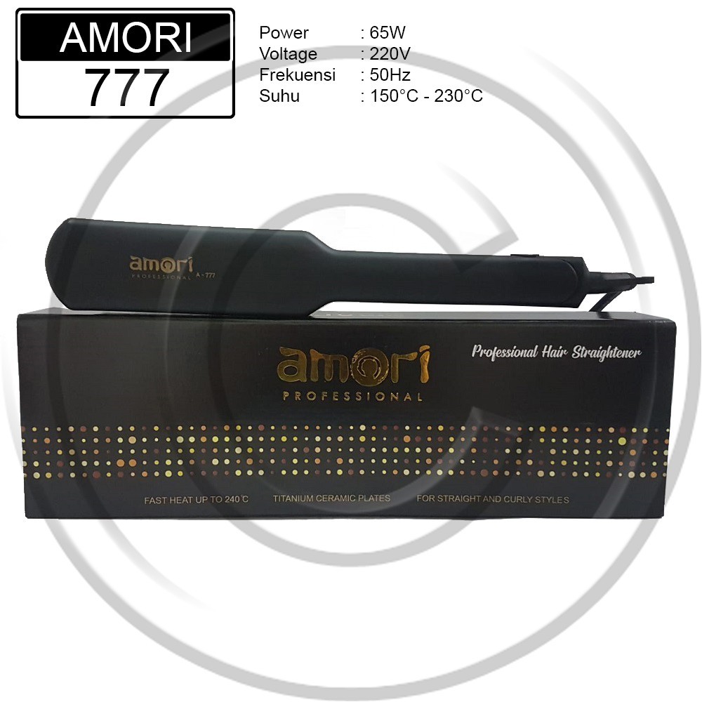 Jual AMORI / AMORI-777 / Catokan Rambut Plat Lebar Lurus | Shopee Indonesia