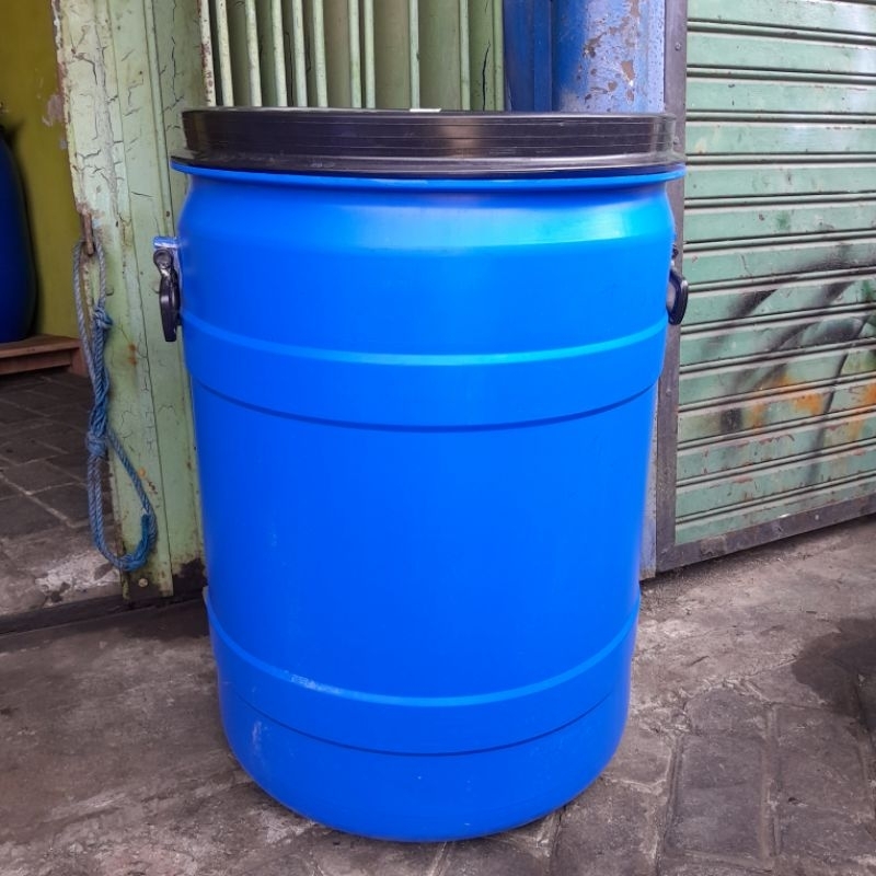 Jual TONG SAMPAH / TEMPAT SAMPAH BIRU / GENTONG AIR 100 Liter | Shopee ...