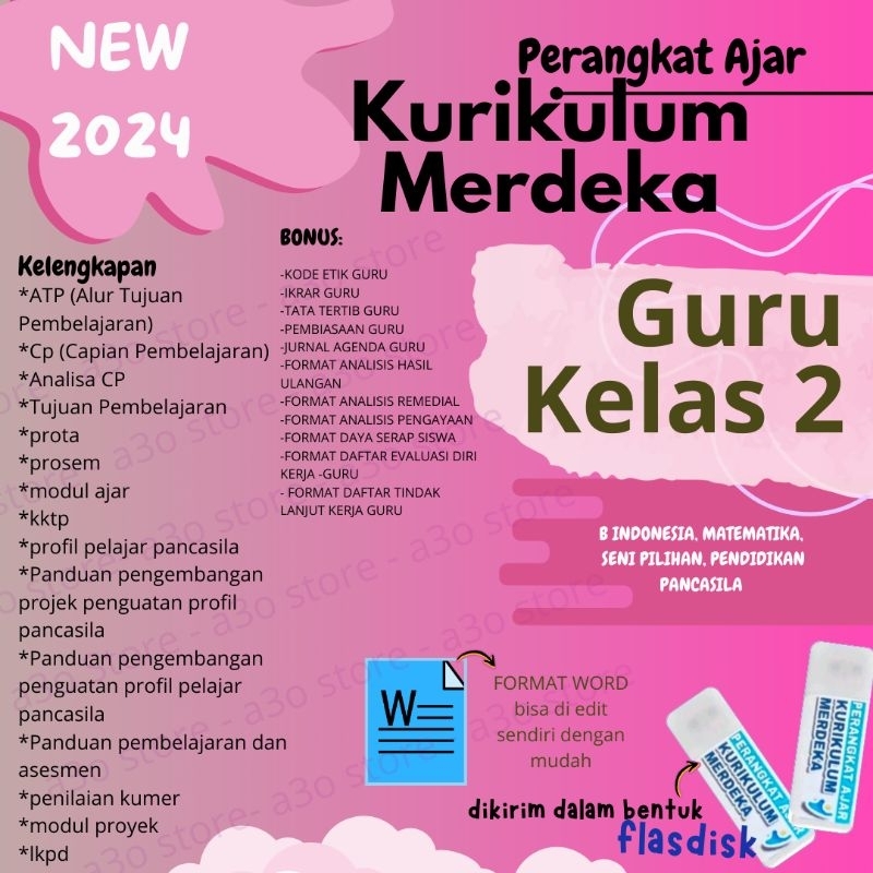 Jual PERANGKAT AJAR GURU KELAS 2 SD FASE A KURIKULUM MERDEKA BELAJAR | modul ajar, rpp | Shopee ...