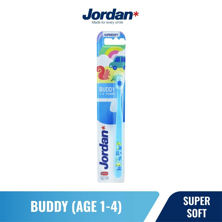 Jual JORDAN Oral Care Kids Buddy 1-4 Super Soft - Sikat Gigi (002158 ...