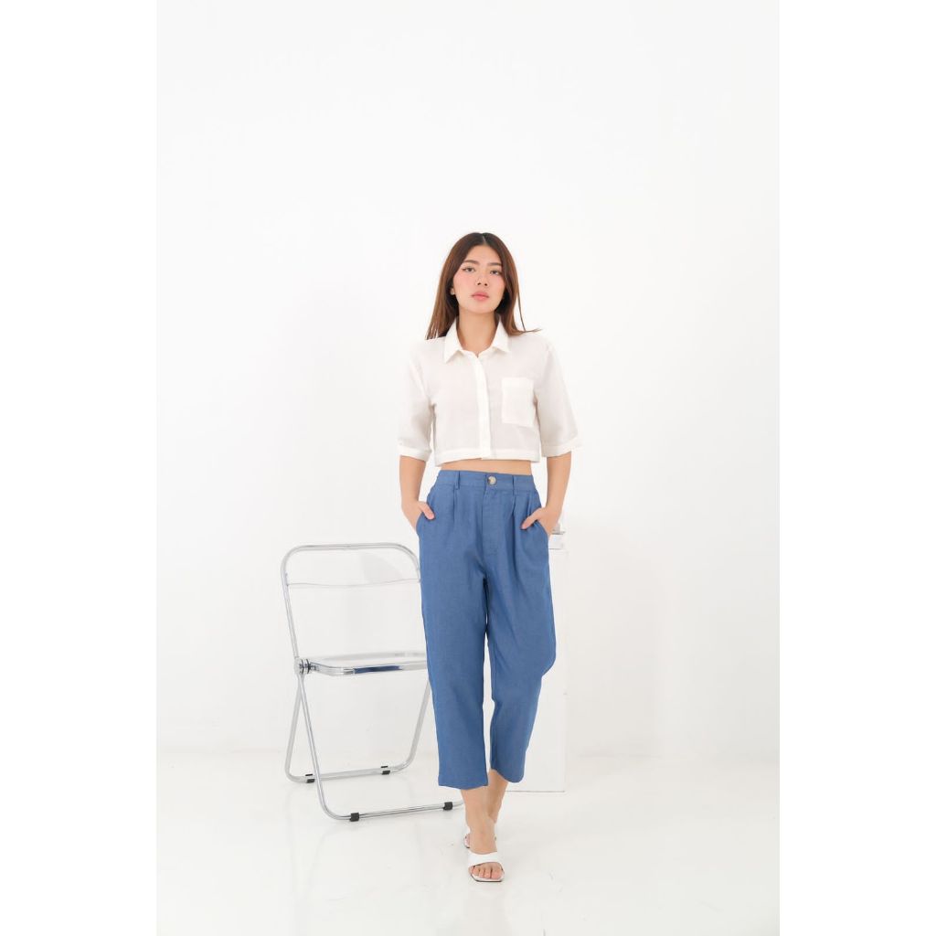Jual [COTTONBELLS] CELANA PREMIUM OLIVER POCKET PANTS (PM - C 2619 ...