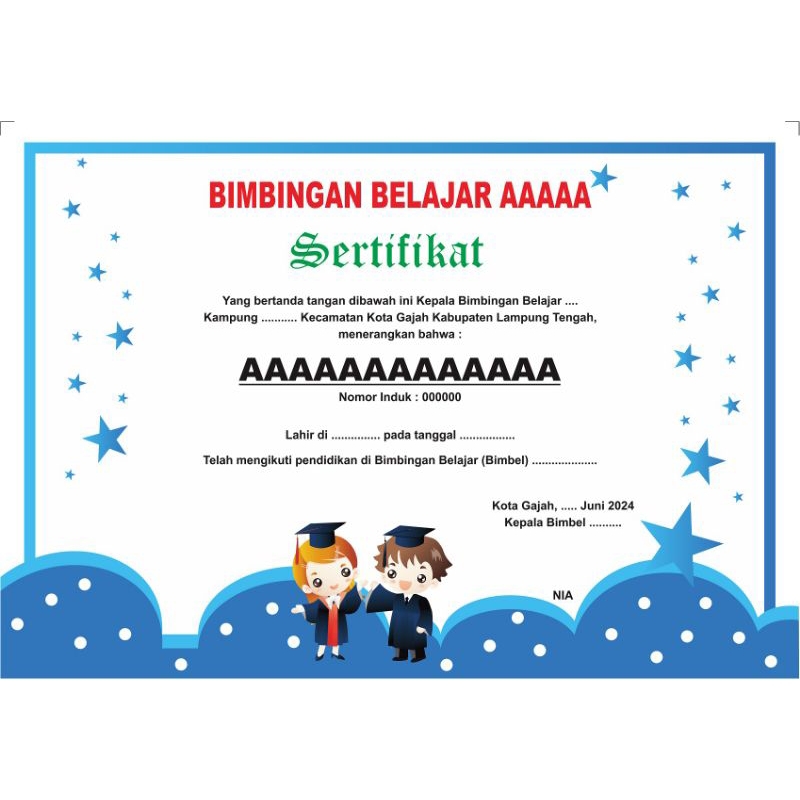 Jual Piagam Sertifikat Lomba/Bimbel/Kegiatan | Shopee Indonesia