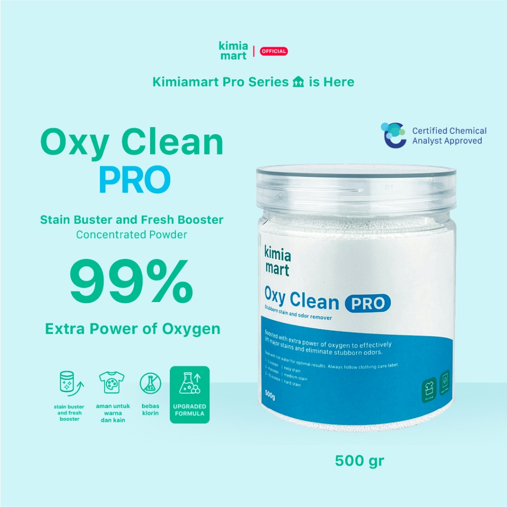 Jual Oxy Clean Pro - Pemutih Pakaian / Penghilang Noda / Pencerah Pakaian OxyAsh 500 gr by ...