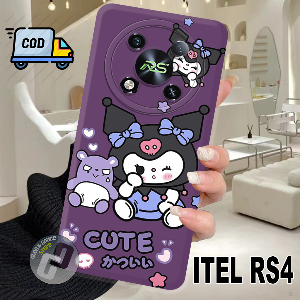 Jual G7 - Case Itel RS4 2024 Terbaru - softcase pro camera - motif CUTE ...