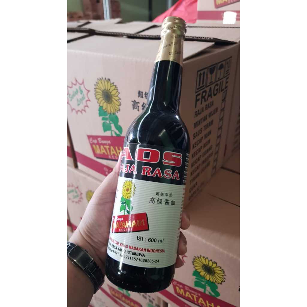 Jual SAOS RAJA RASA CAP BUNGA MATAHARI 600ML (BOTOL KACA) | Shopee ...