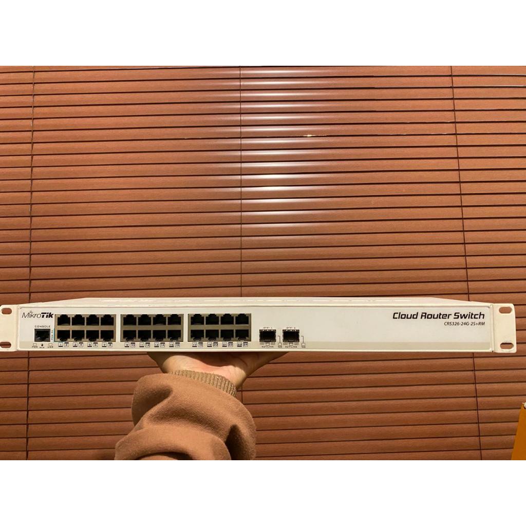 Jual MikroTik CRS 326 24G 2S+ RM / CRS326-24G-2S+RM / Mikrotik CRS326 ...