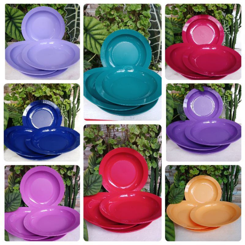 Jual Large deep plate tupperware / piring tupperware | Shopee Indonesia