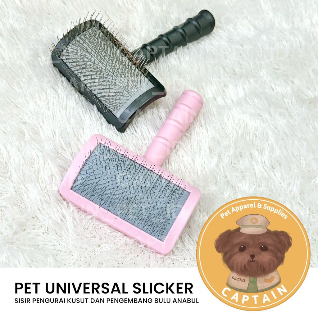 Jual SISIR SLICKER PENGURAI KUSUT PENGEMBANG BULU GROOMING ANJING ...