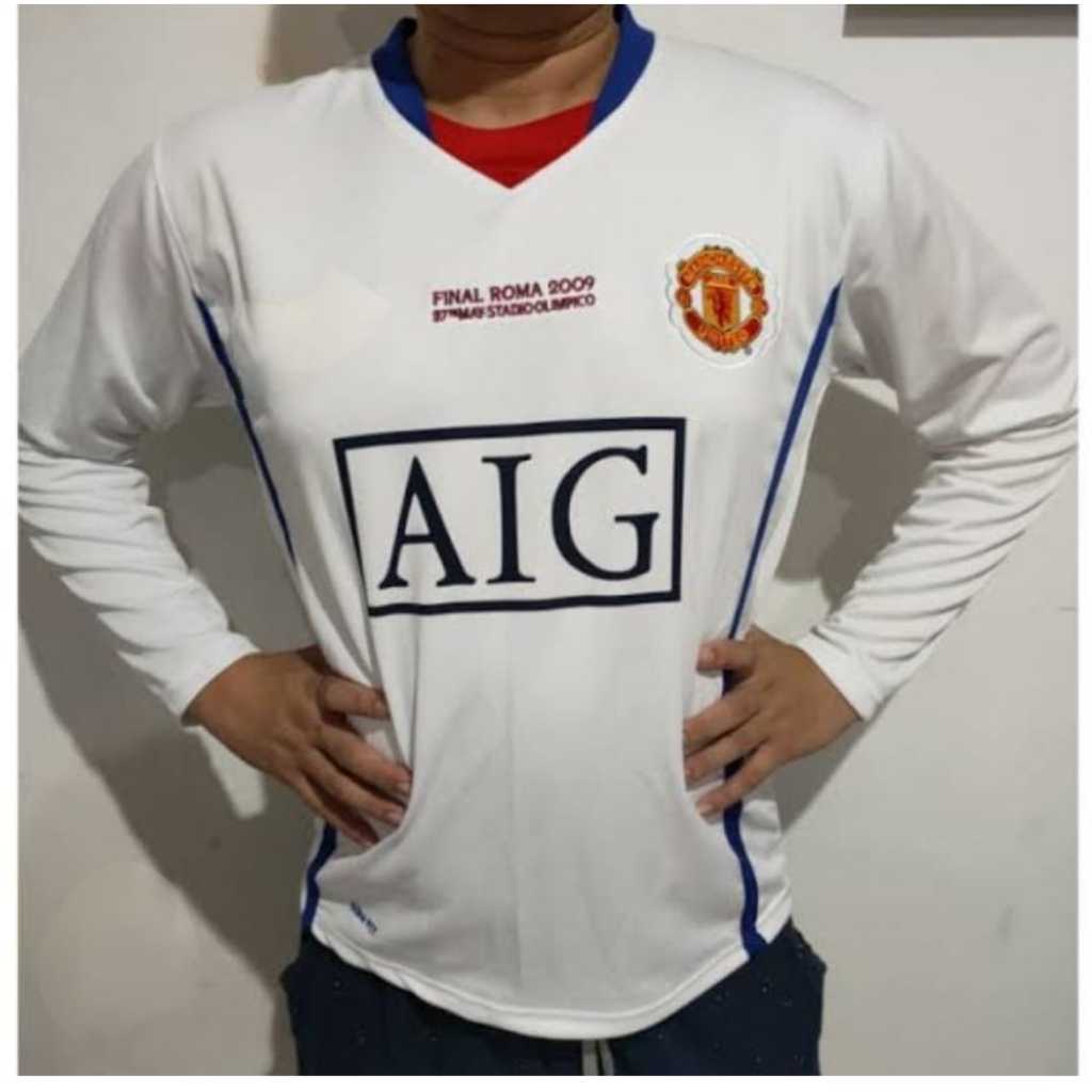 Jual Jersey classic mu 2009 final roma | Shopee Indonesia