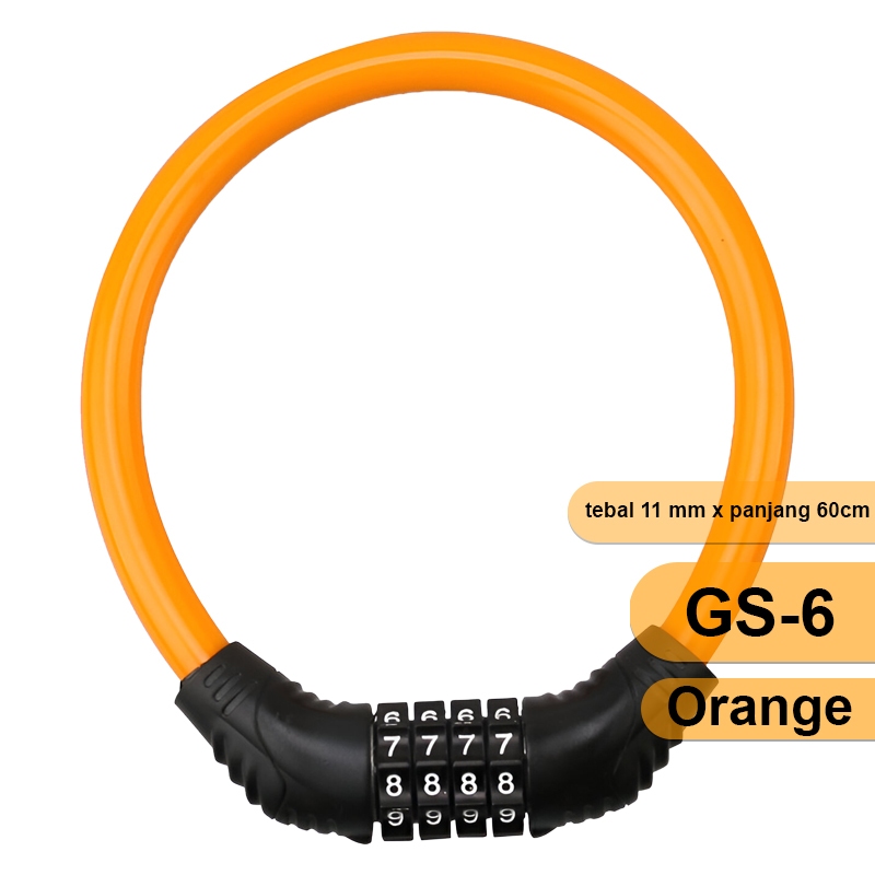 Jual Gembok Sepeda Anti Maling Gembok Kode Angka | Shopee Indonesia