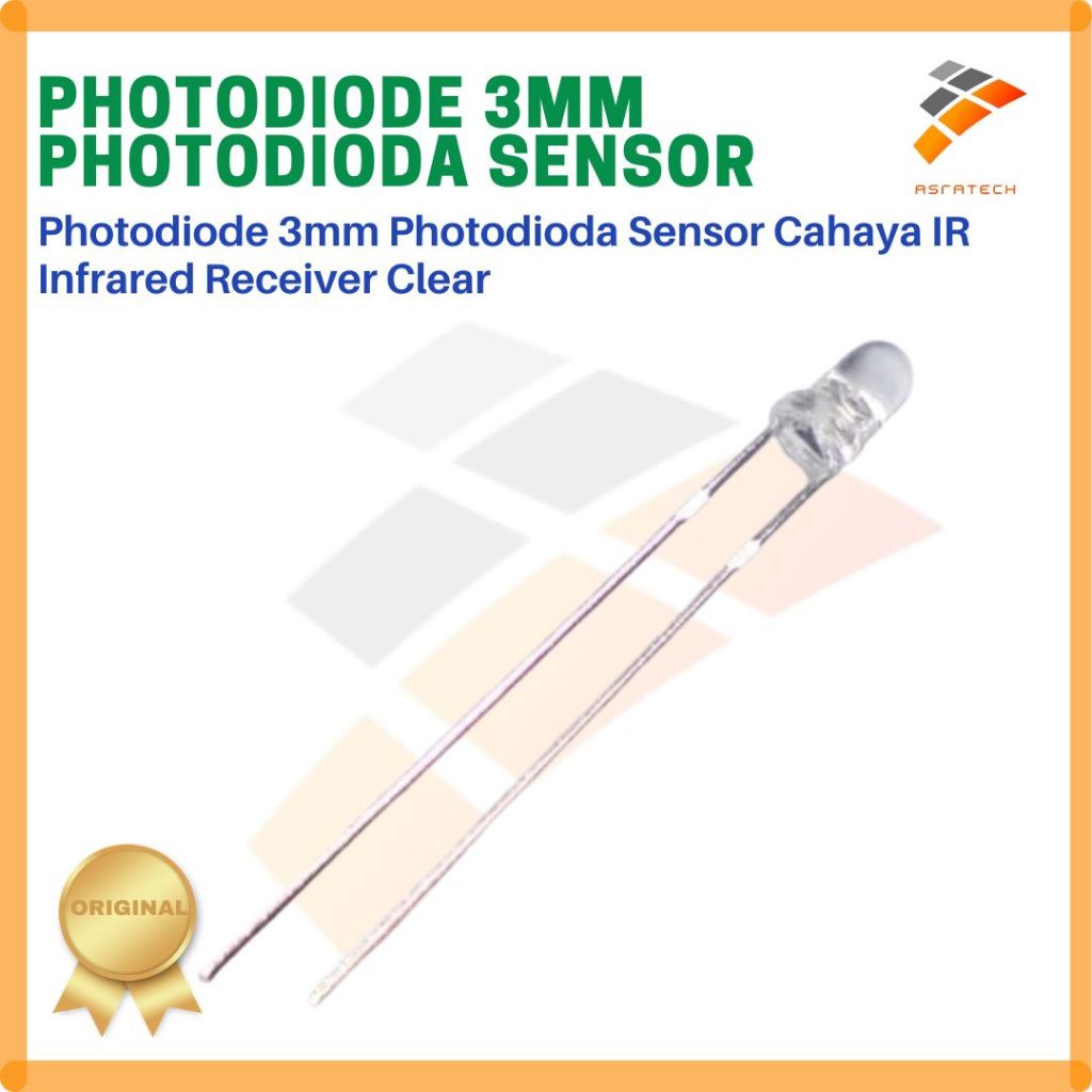 Jual Photodiode 3mm Photodioda Sensor Cahaya IR Infrared Receiver Clear ...