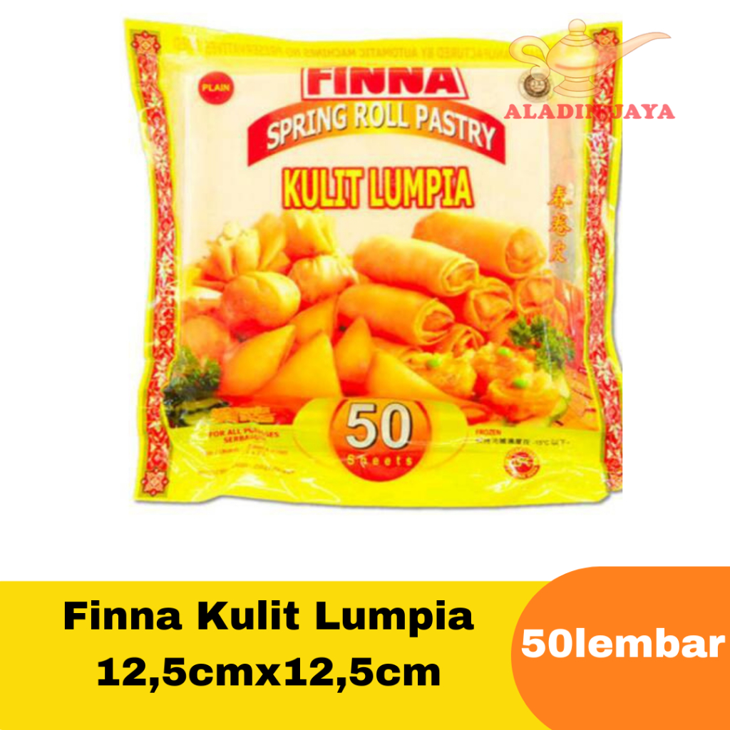 Jual Finna Kulit Lumpia 12,5cmx12,5cm isi 50 (khusus grab instan ...