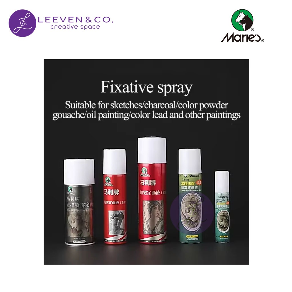Jual MARIES FIXATIVE SPRAY FOR CHARCOAL & PASTEL COLOUR 150ML C30150 ...