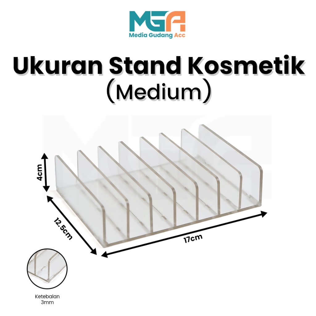 Jual STAND AKRILIK KOSMETIK / STAND HOLDER HP / ORGANIZER MAKEUP - 7 ...