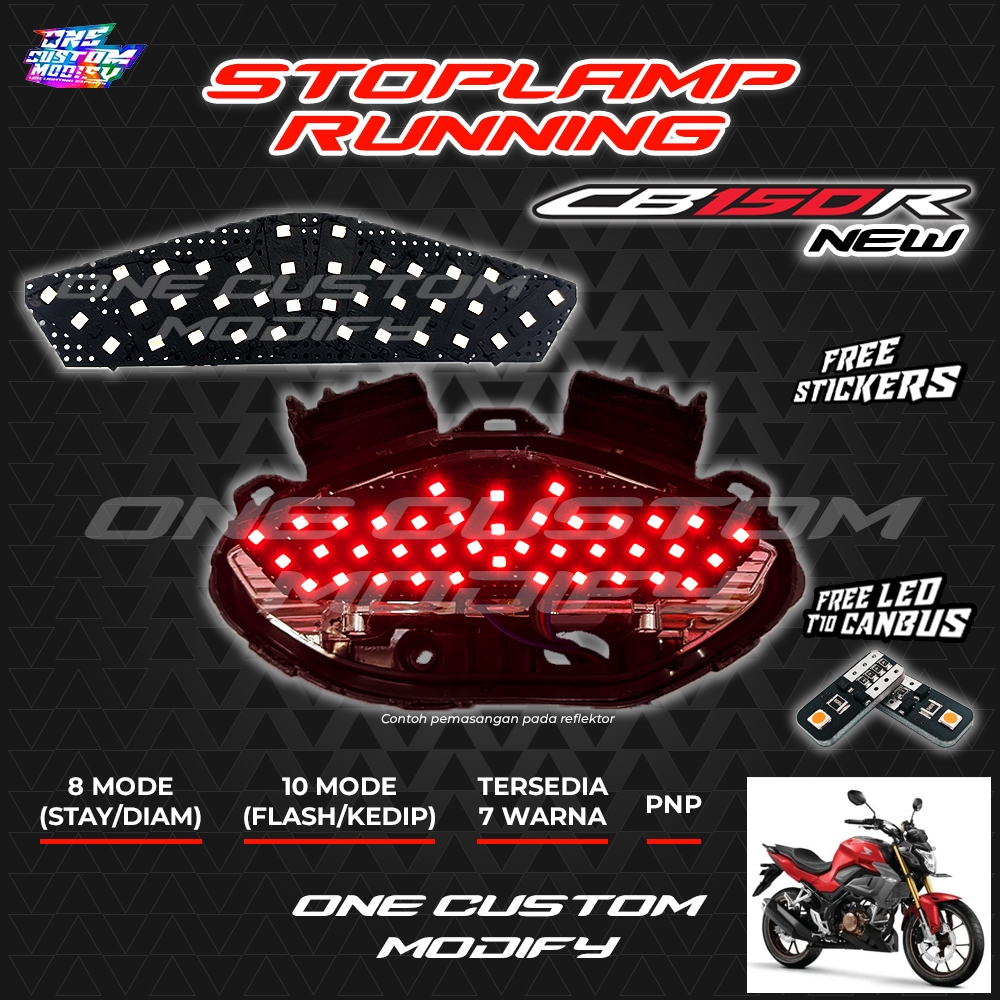 Jual STOPLAMP RUNNING NEW CB 150R CBX LAMPU REM LED BELAKANG 8 & 10 ...