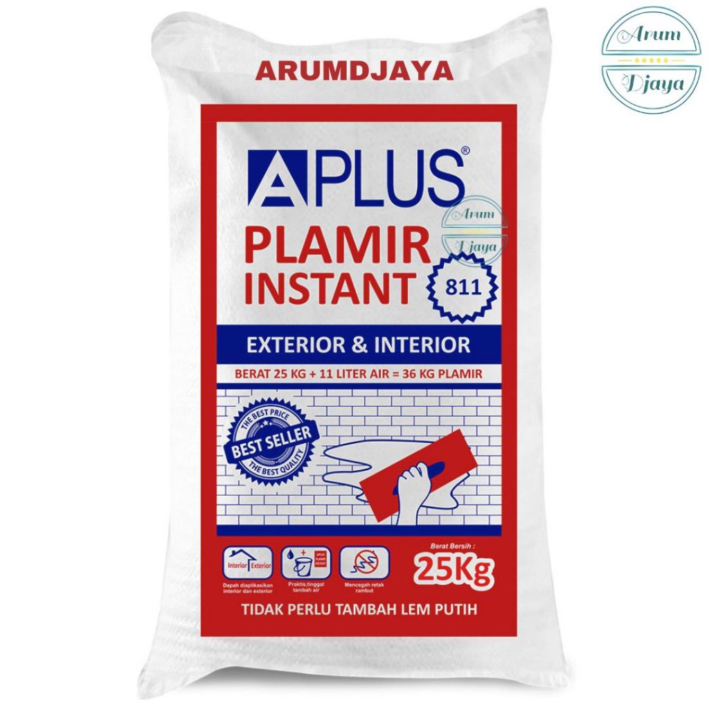 Jual Plamir Instant Aplus 811 Kemasan A Plus Plamir Dinding Tembok ...