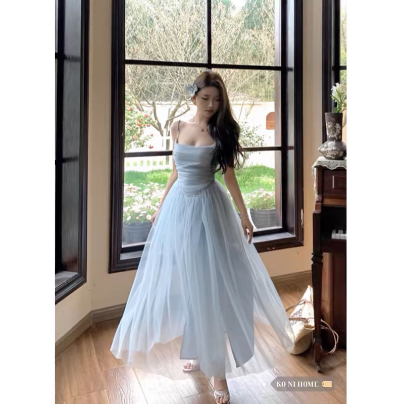 Jual Blue Fairy Dress Pesta Dress Biru | Shopee Indonesia