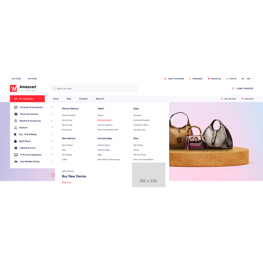 Jual Source Code Website Ecommerce ( AmazCart - Multi-Vendor CMS Sistem E-niaga Laravel ...