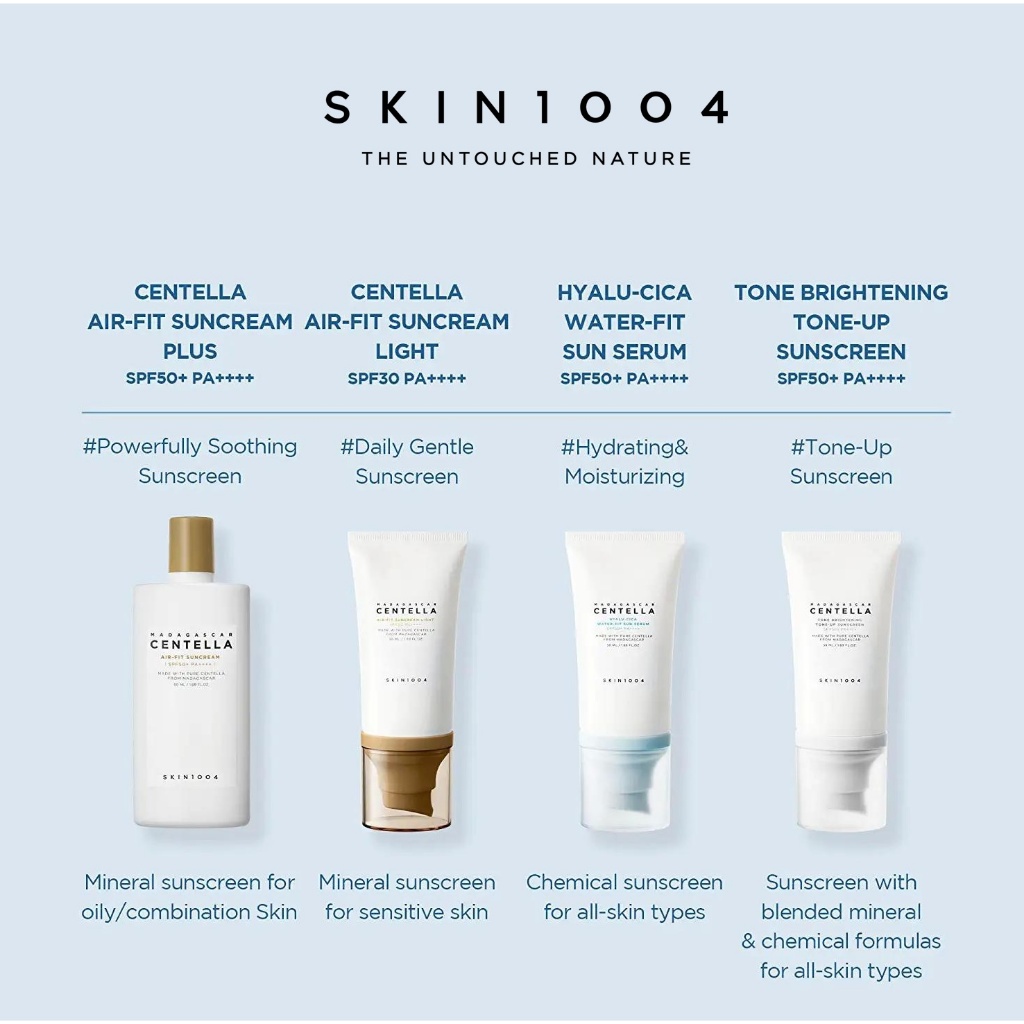 Jual (Sunscreen Wajah) SKIN1004 Madagascar Centella SPF50+ PA+++ All Varian Kemasan Besar 50ml ...