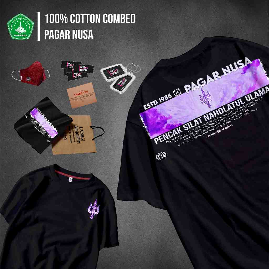 Jual KAOS PAGAR NUSA GASMI ARPANSA LIGAS SENYAPN GARAPN DISTRO PN 1986 ...