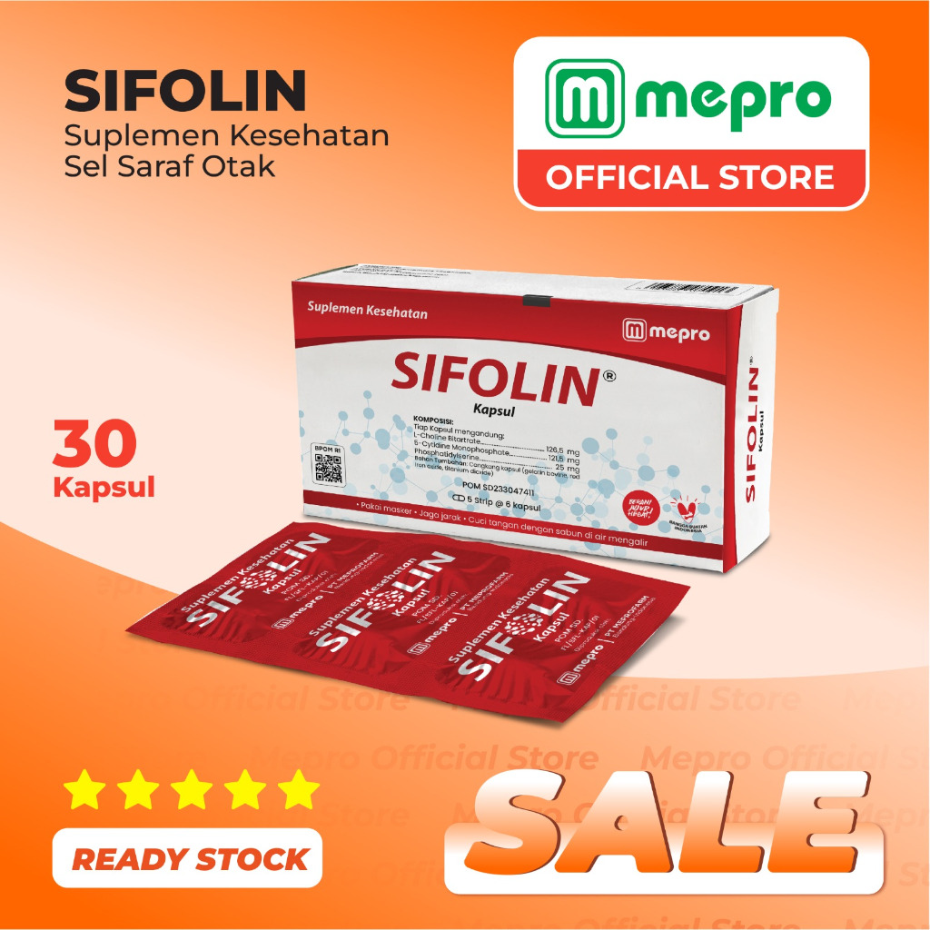 Jual SIFOLIN KAPSUL - Suplemen kesehatan untuk sel saraf otak | Shopee ...
