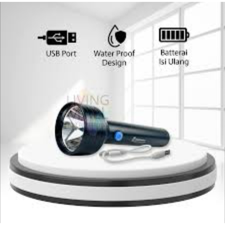 Jual Senter Tangan 100 watt HAKAMITSU HST 7100 / Senter 3 mode bisa ...