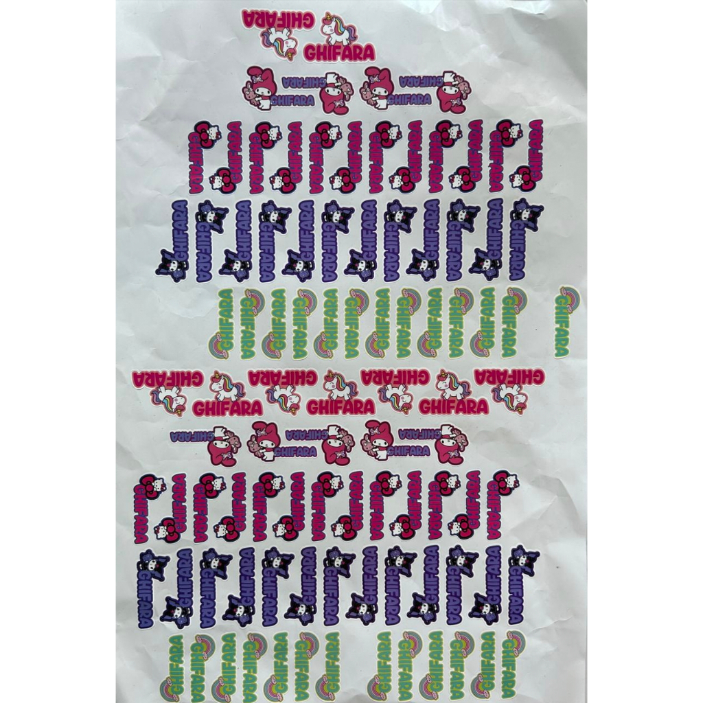 Jual Sticker Label Nama Anti Air 5 Motif Untuk Anak TK SD SMP | Shopee ...