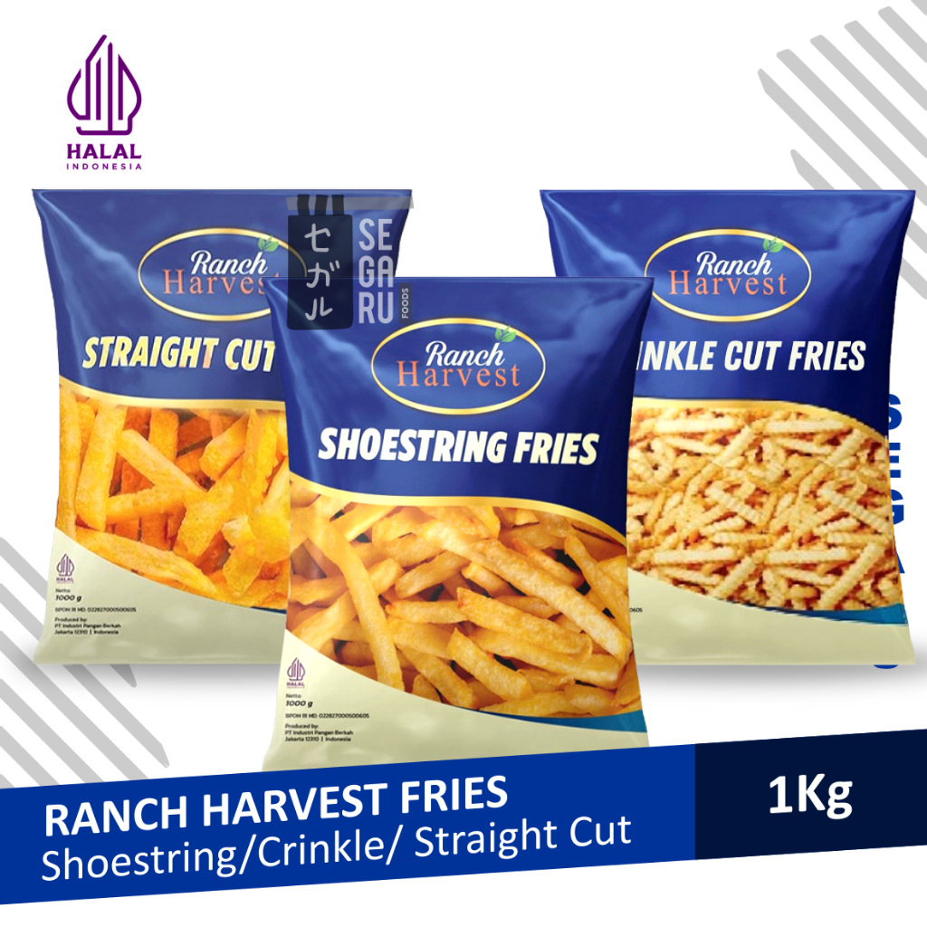 Jual RANCH HARVEST Kentang Goreng French Fries Shoestring / Crinkle ...