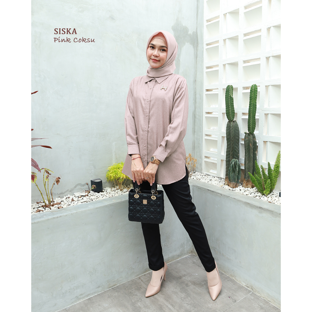 Jual SISKA Shirt - Kemeja Kerja Wanita Terbaru by Hijab Mamah icis ...