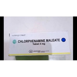 Jual CHLORPHENAMINE MALEATE / C.T.M NOVAPHARIN 4 MG BOX 100 TABLET ...