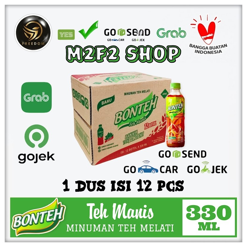 Jual BONTEH Original Rasa Teh Melati Botol Pet - 330 ml Kemasan 12 Pcs ...
