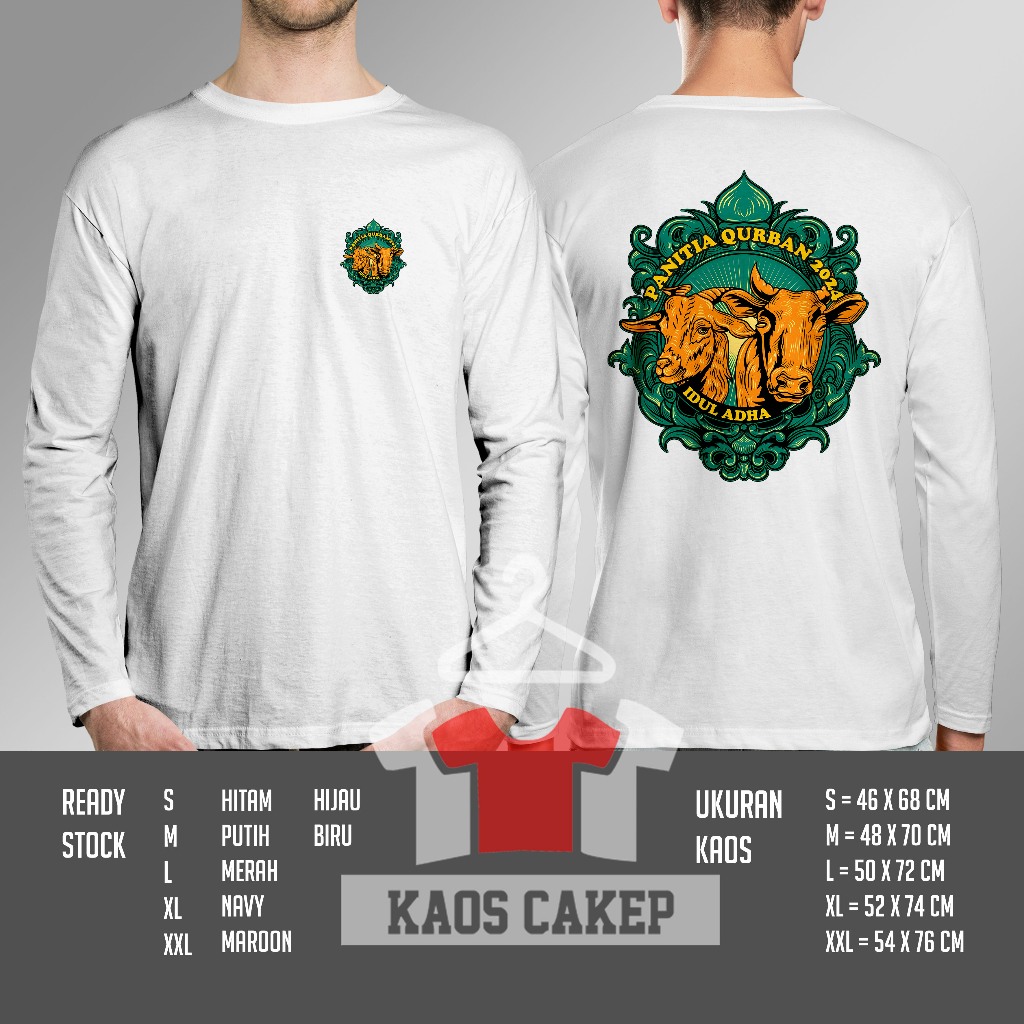 Jual Kaos Panitia Qurban 2024 Idul Adha Db Lengan Panjang Baju Distro | Shopee Indonesia