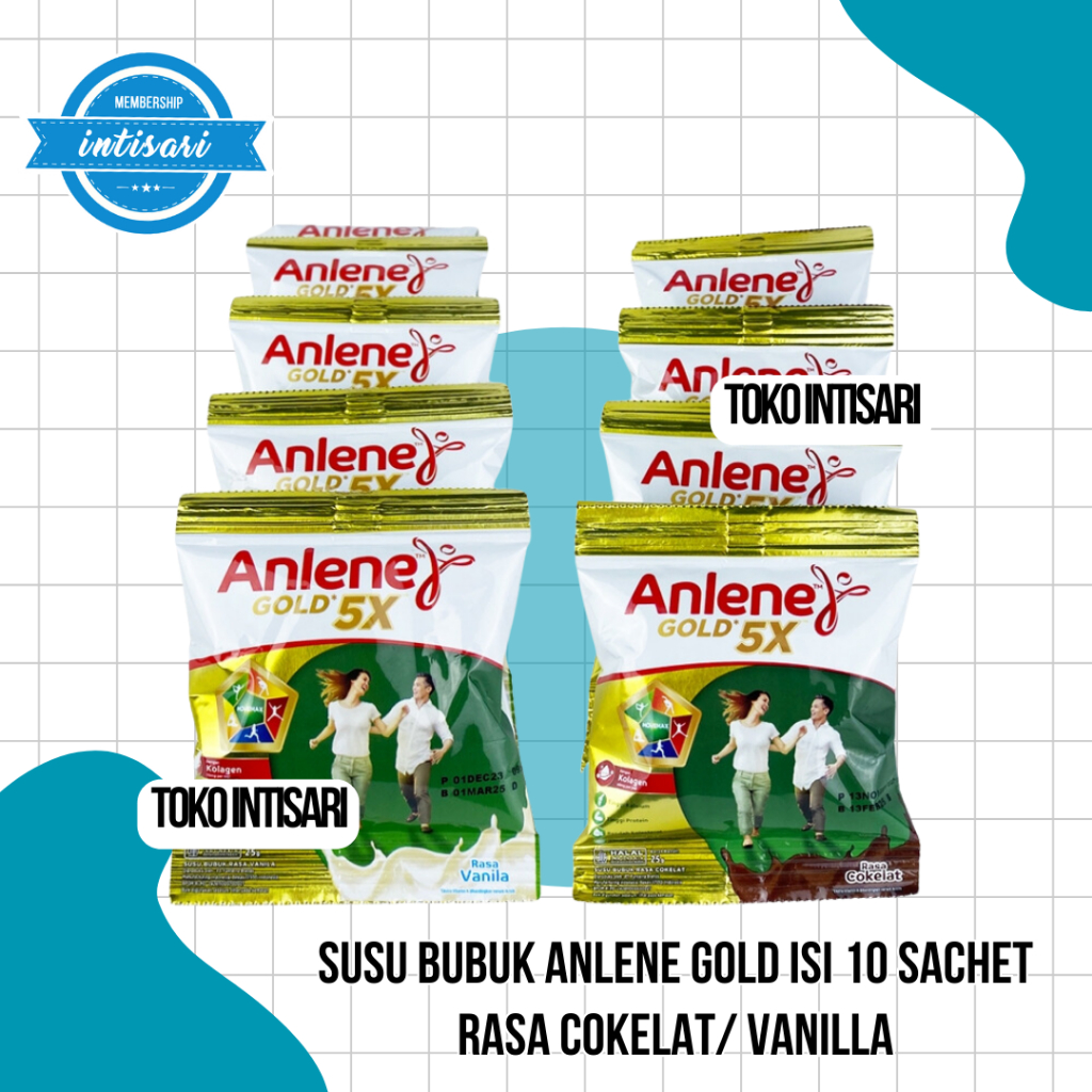 Jual Susu Bubuk Anlene GOLD 5X Sachet - Susu Bubuk Tinggi Kalsium untuk ...