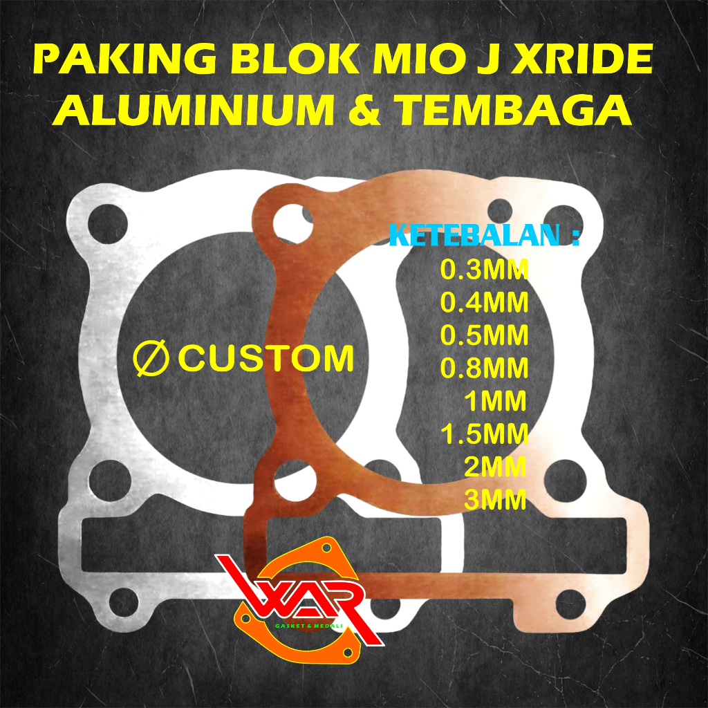 Jual Paking BLOK MIO J XRIDE Tembaga Almunium For MIO GT SOUL GT FINO ...