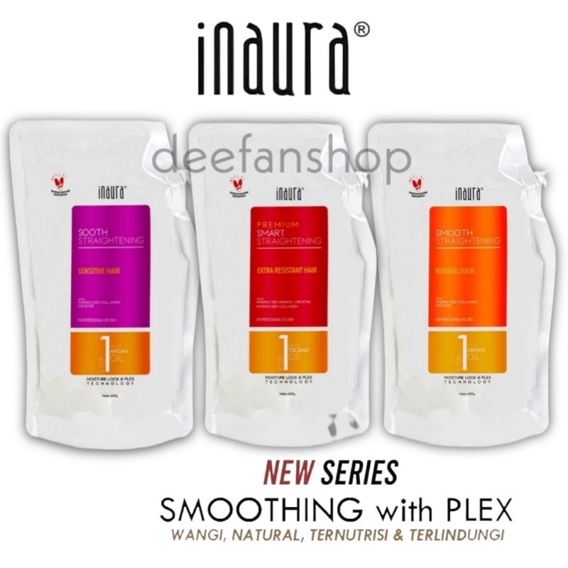 Jual INAURA Smoothing Straightening 600 ML | Shopee Indonesia