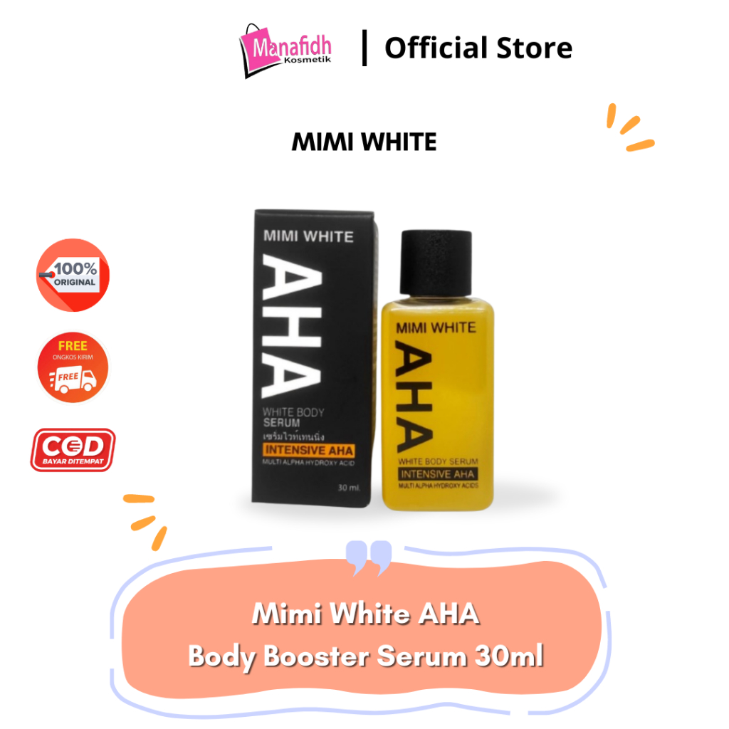 Jual Mimi White AHA Body Serum 30ml Original | Shopee Indonesia