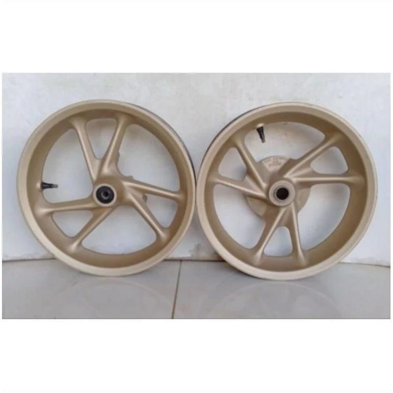 Jual velg pelek NMAX old depan belakang warna gold original | Shopee ...