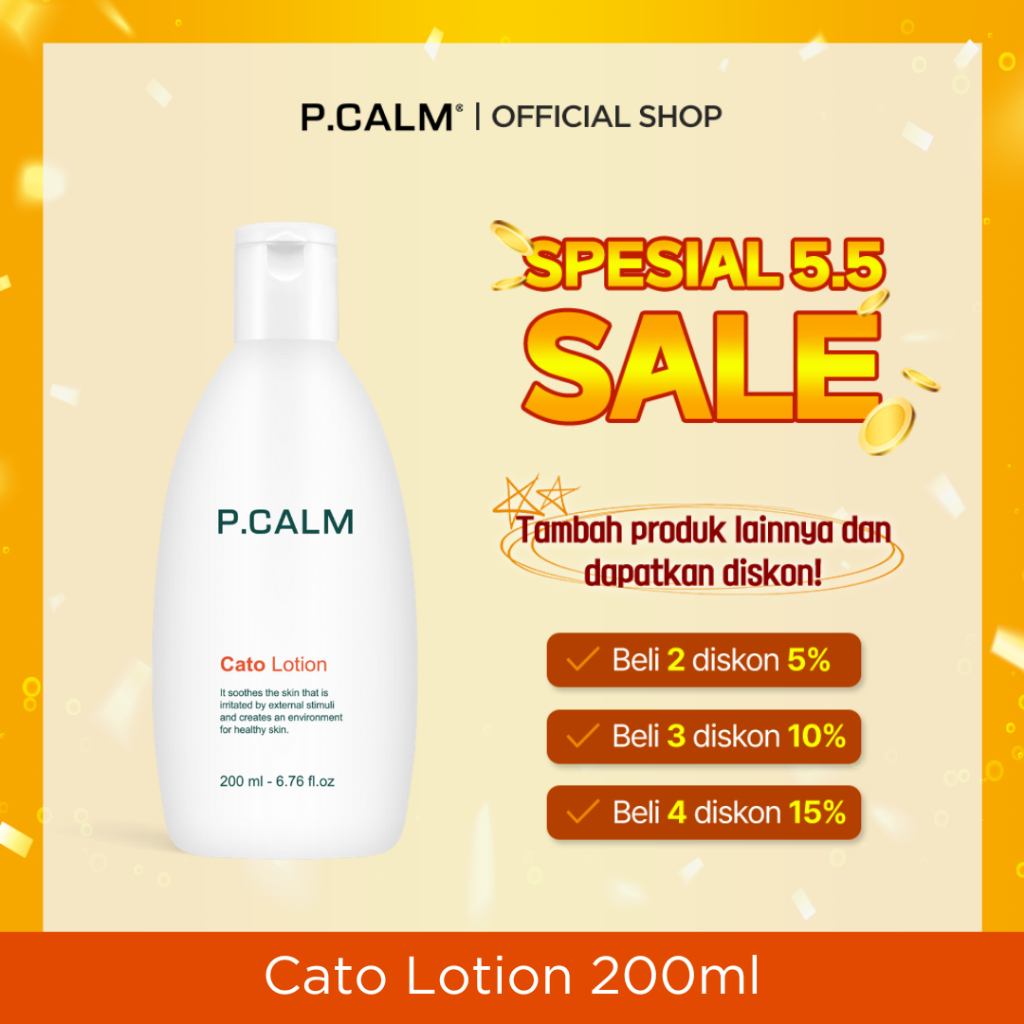 Jual P.CALM Cato Lotion 200ml | Shopee Indonesia