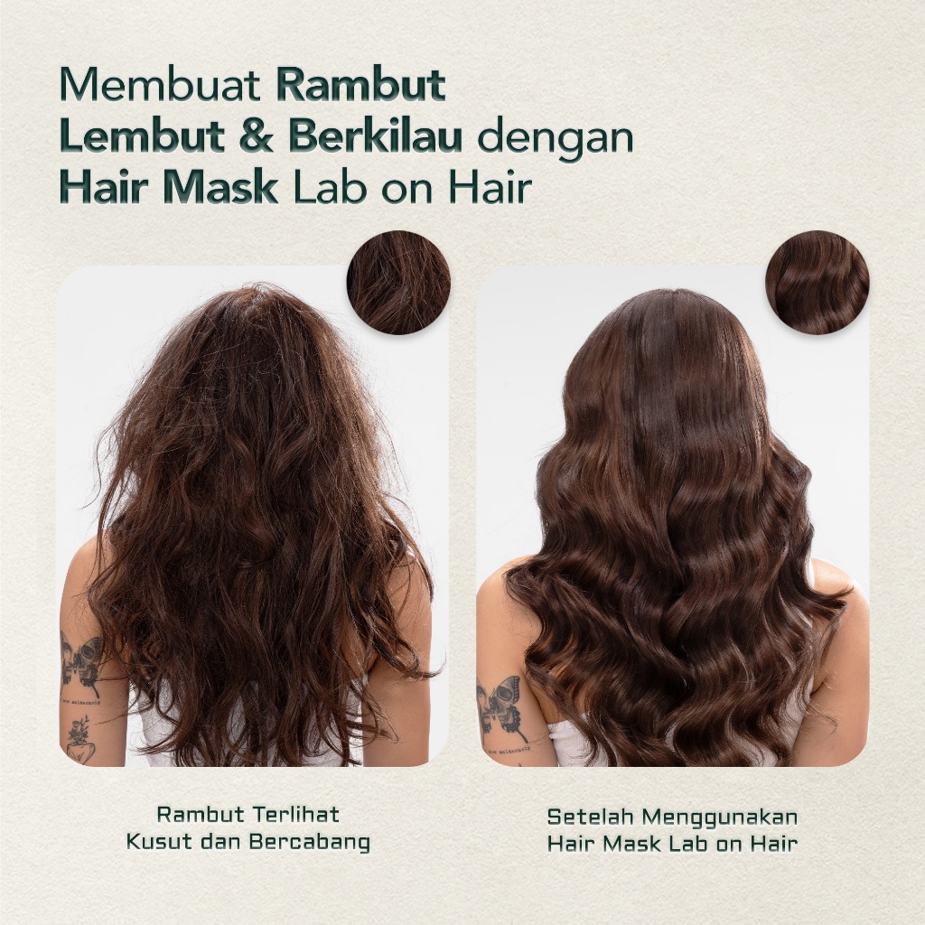 Jual Lab On Hair Hair Mask - Masker Rambut Lembut Sehat Berkilau Anti ...