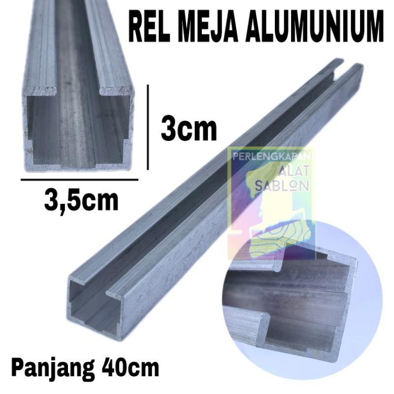 Jual REL MEJA SABLON ALUMUNIUM P. 40CM | Shopee Indonesia