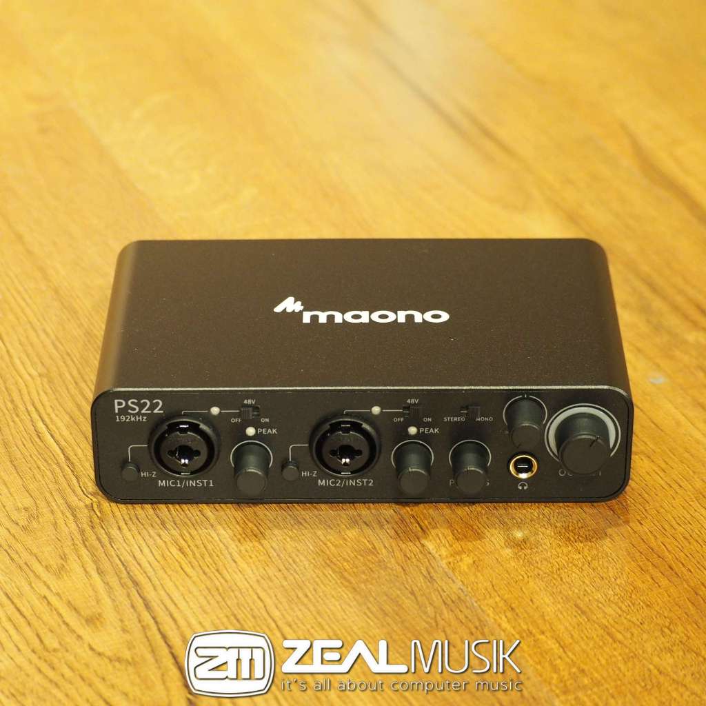 Jual MAONO AU PS22 USB Audio Interface Soundcard Streaming 2 Channel PS ...