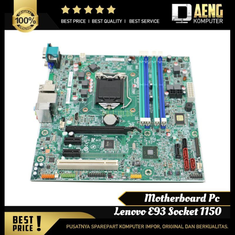 Jual Motherboard Mainboard Mobo Pc Merk Lenovo ThinkCentre E93 Socket ...