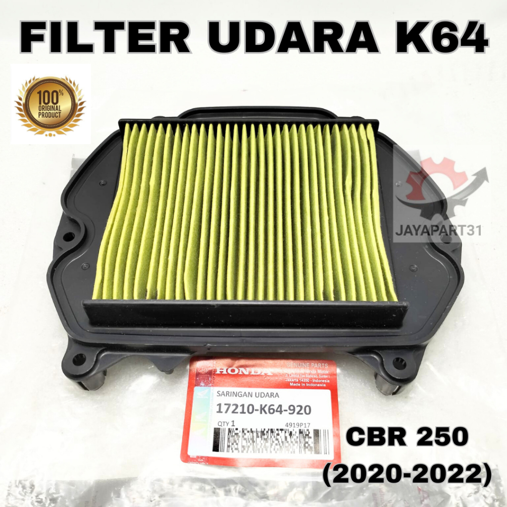 Jual FILTER UDARA HONDA K64 KUALITAS ASLI ORIGINAL CBR 250 RR 2020-2022 ...