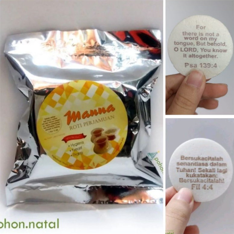 Jual Garansi Terbaik Hosti Ayat Manna Roti Perjamuan 1pcs | Shopee ...