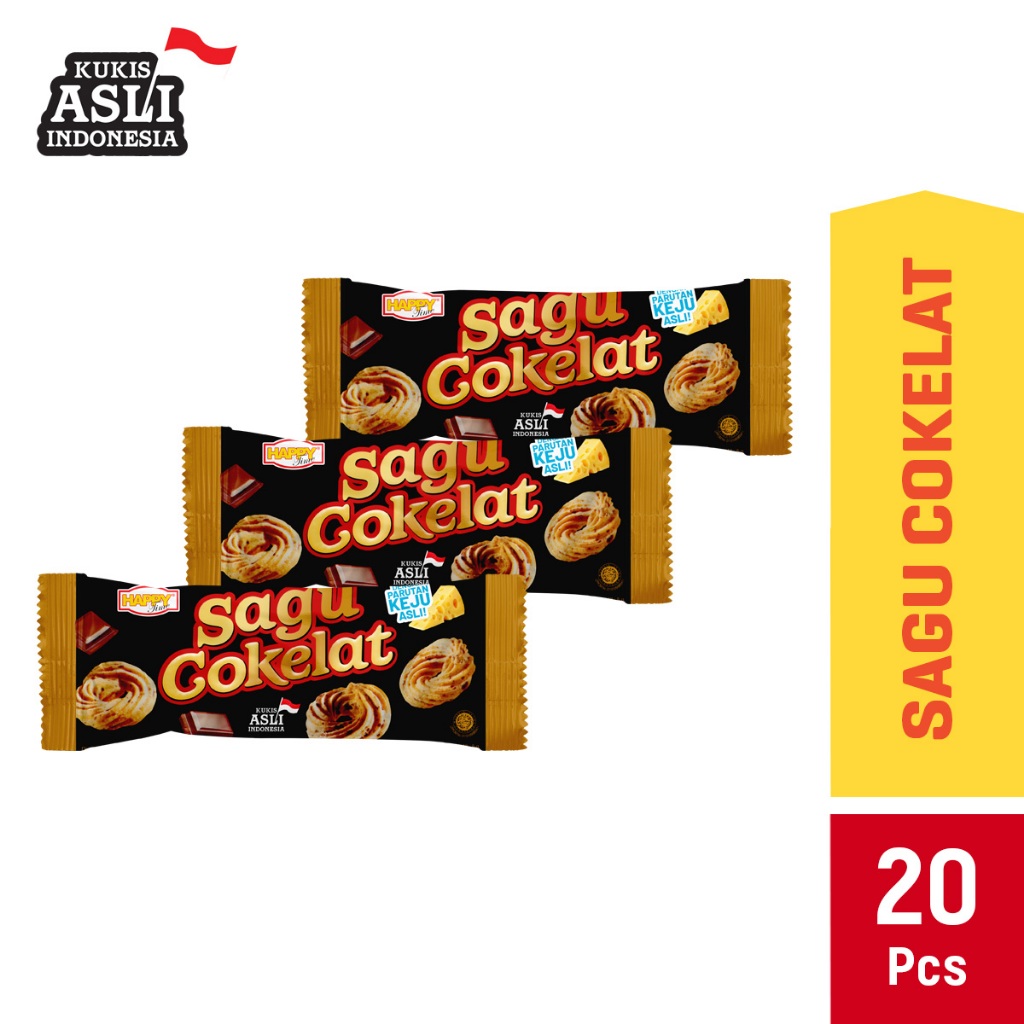 Jual Happy Time Kukis Sagu Cokelat (1 Pack isi 20 Pcs) | Shopee Indonesia