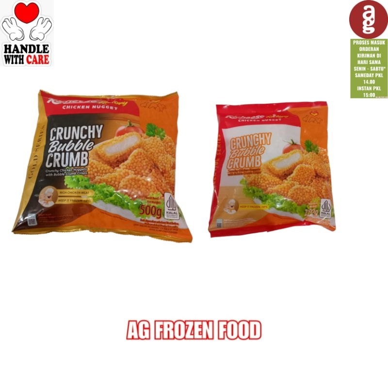 Jual Richeese Factory Nugget Crunchy Bubble Crumb 250 & 500 Gram ...