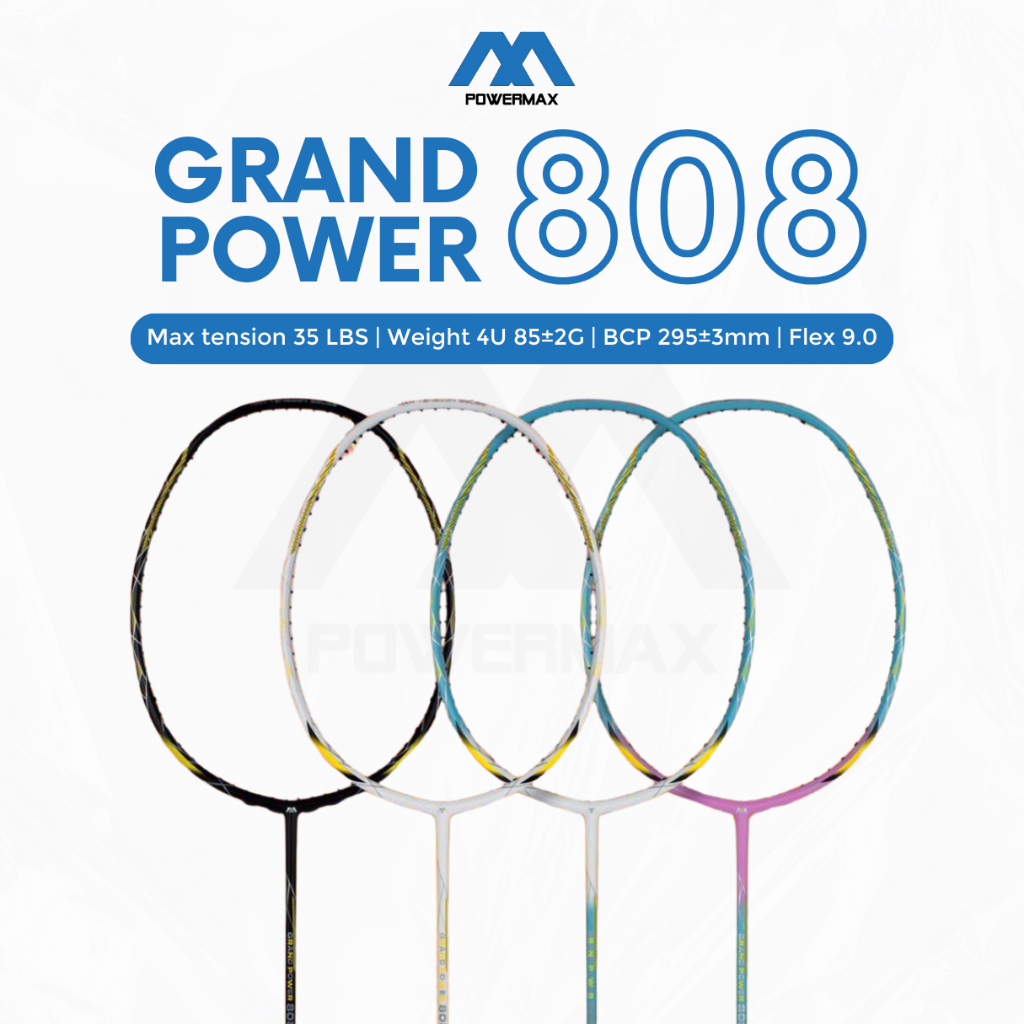 Jual Raket Powermax Grand Power 808 Raket Badminton Original | Shopee ...