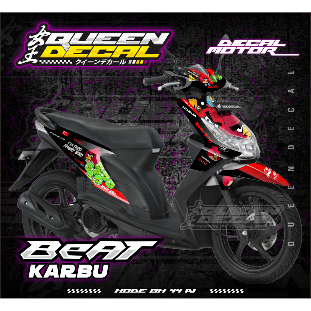 Jual Stiker Full Body Motor Beat Karbu Custom - Decal Stiker Full Body ...