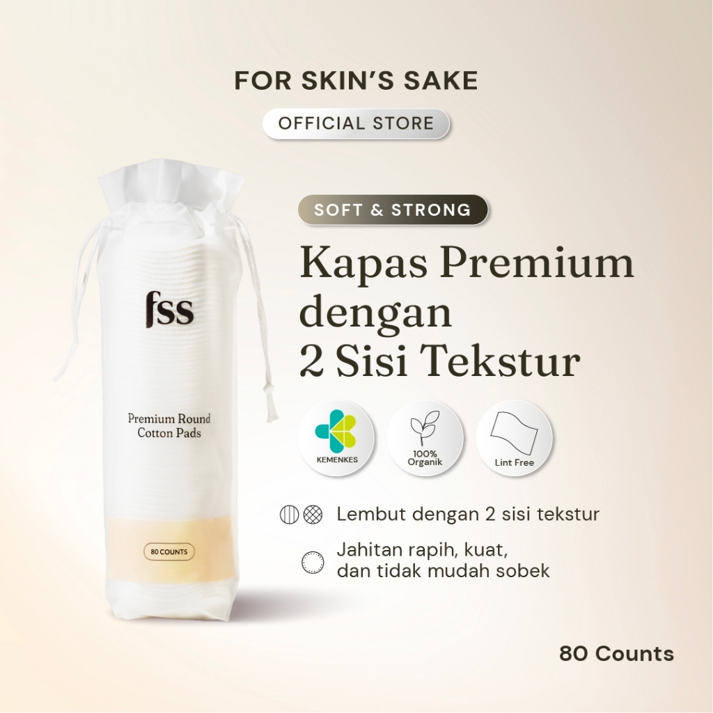 Jual FSS Premium Round Cotton Pads Kapas Wajah Kapas Bulat Kapas Tipis ...